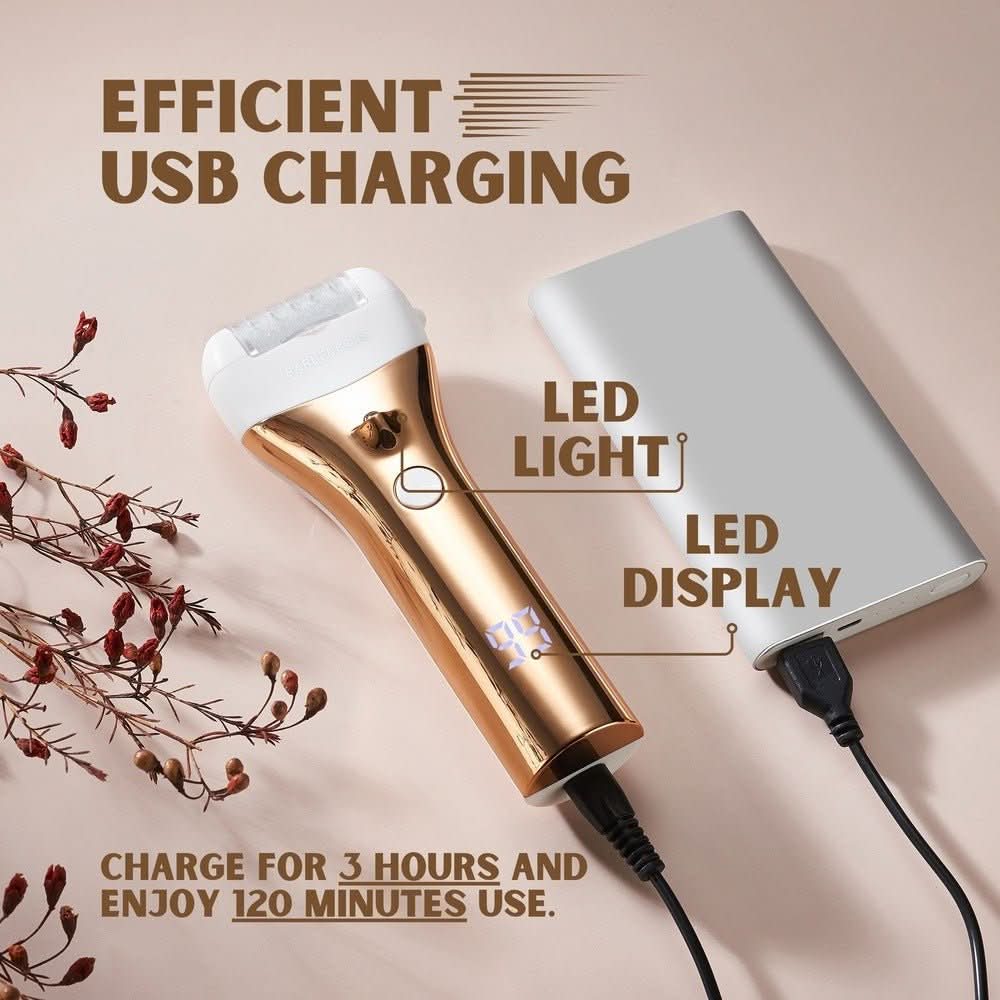 BarberBoss QR-5087 Electric Foot File Hard Skin Remover All-in-One Ped ...