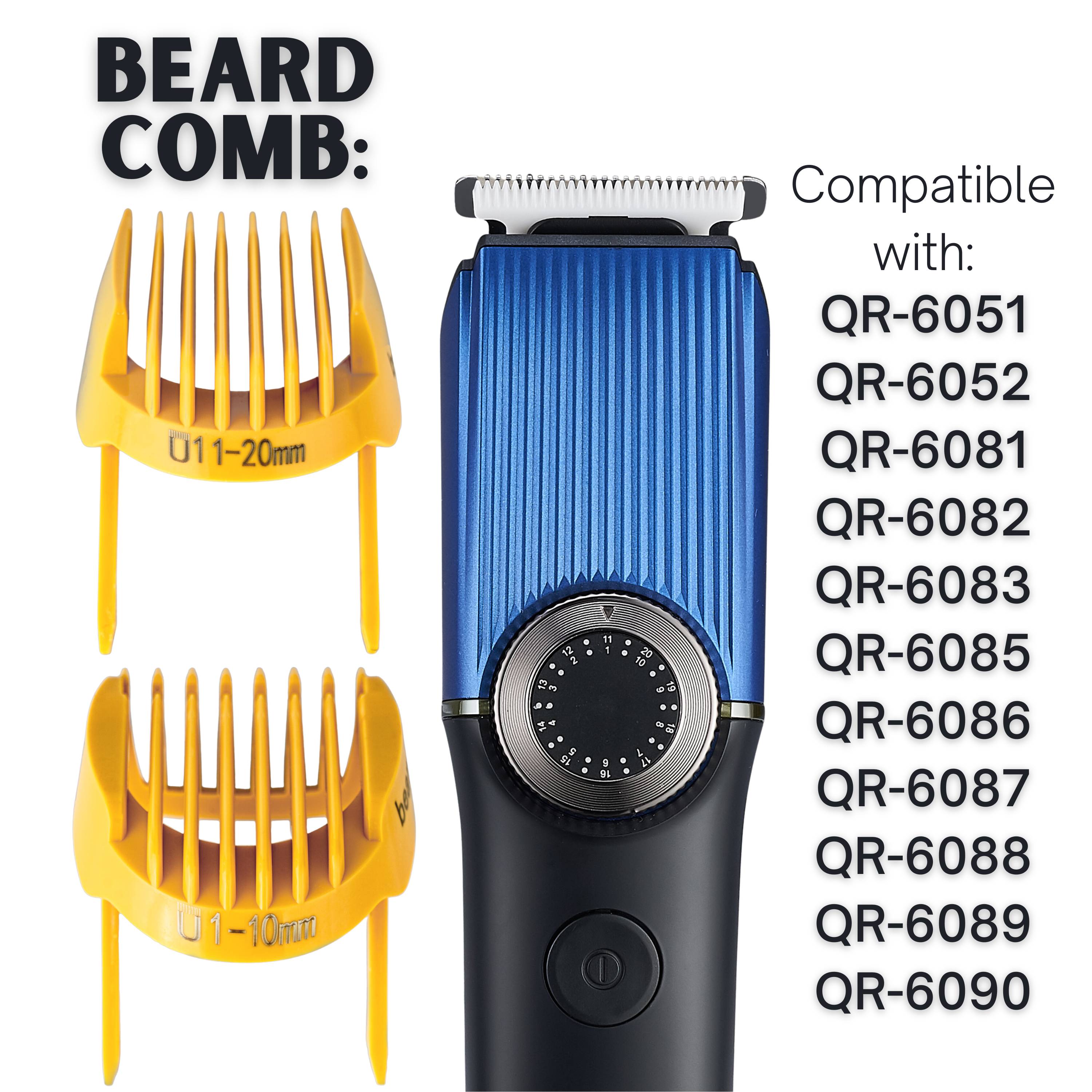 QR-6081/2/3/5/6/7/8/9/90 Beard Comb Guards Various Sizes – BarberBoss ...
